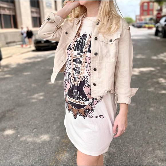 Hidden | Jackets & Coats | New Hidden Perfect Frayed Hem Jacket In ...